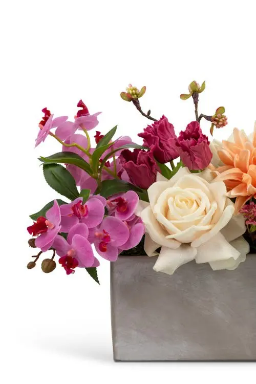 COCOBELLA Francesca Realtouch Mixed Floral Centerpiece