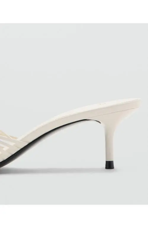 Mango Kitten Heel Slide Sandal