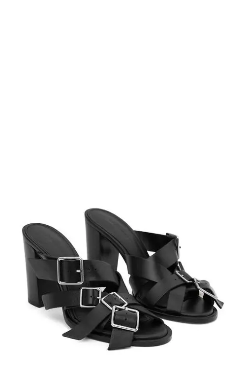 Mango Slide Sandal - Black