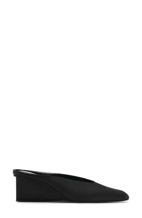Mango Square Toe Wedge Mule