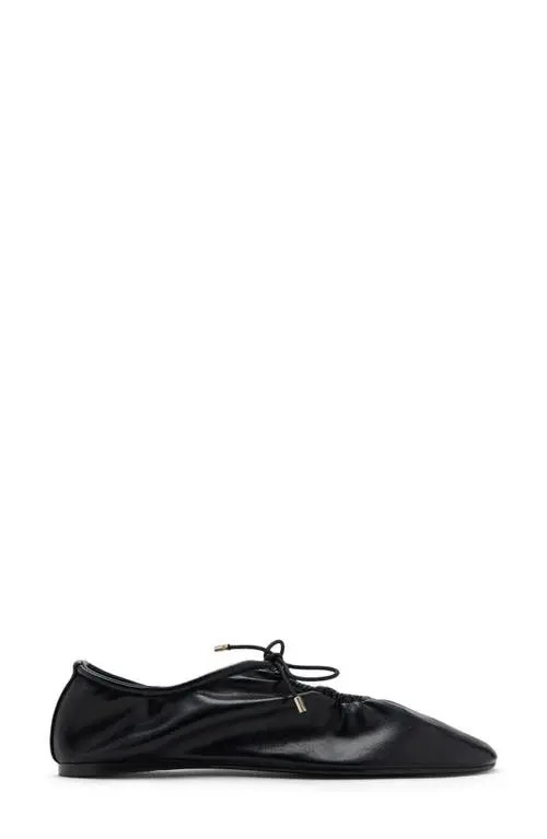 Mango Ruched Ballet Flat