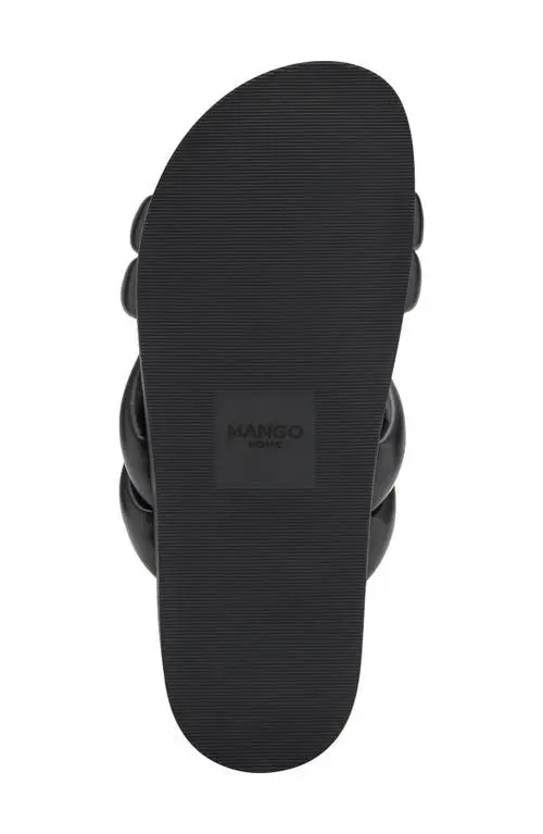 Mango Padded Crisscross Slide Sandal