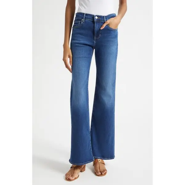 Veronica Beard Crosbie Wide-leg Jeans - Bright Blue