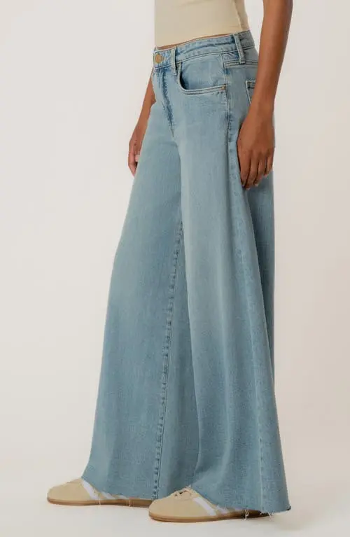 Kut From The Kloth Blake Fab Ab Raw Hem High Waist Super Wide Leg Jeans