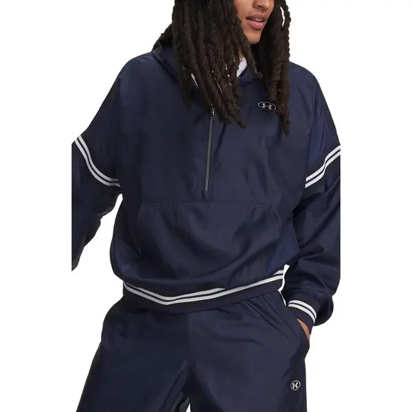 Under Armour Oversize Water Repellent Half Zip Hoodie - Midnight Navy