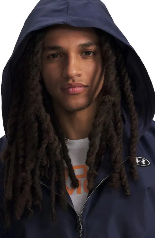 Under Armour Oversize Water Repellent Half Zip Hoodie - Midnight Navy