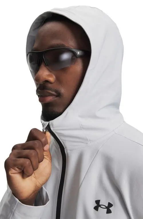 Under Armour Ua Unstoppable Woven Full Zip Hoodie - 014 Halo Gray