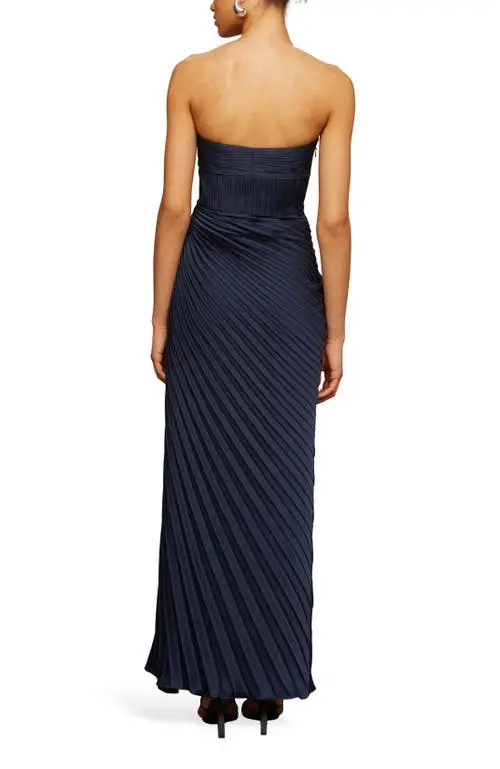AMUR Joyceann Sweetheart Gown - Deep Indigo