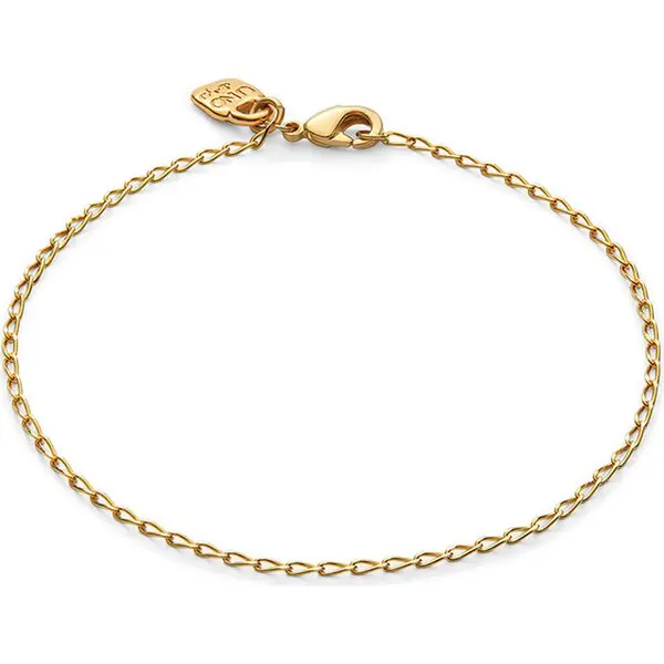 UNODE50 Oval Link Charm Bracelet - Gold