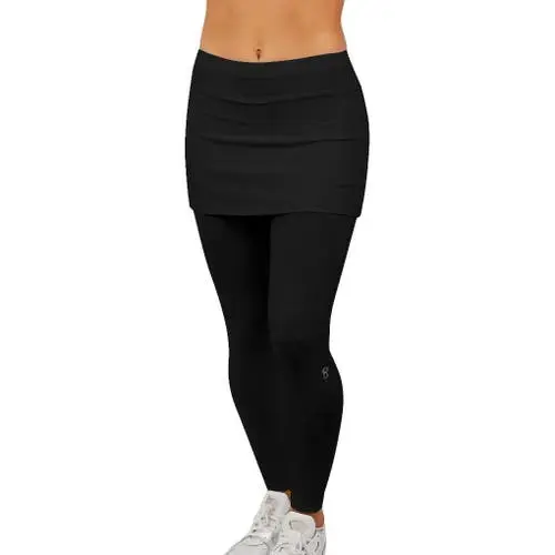 SOFIBELLA Warmer Tennis Skirt - Black