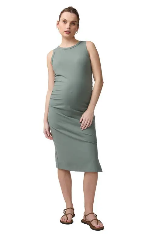 INGRID & ISABEL Ruched Bodycon Tank Dress - Agave
