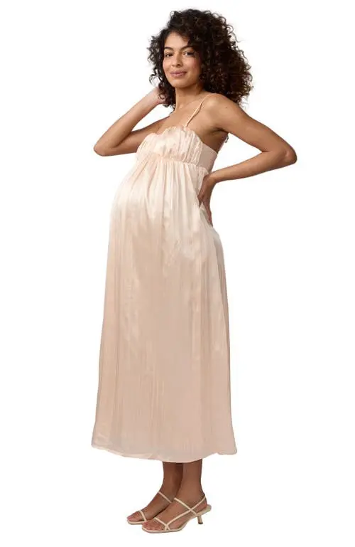 INGRID & ISABEL Satin Slip Maxi Dress