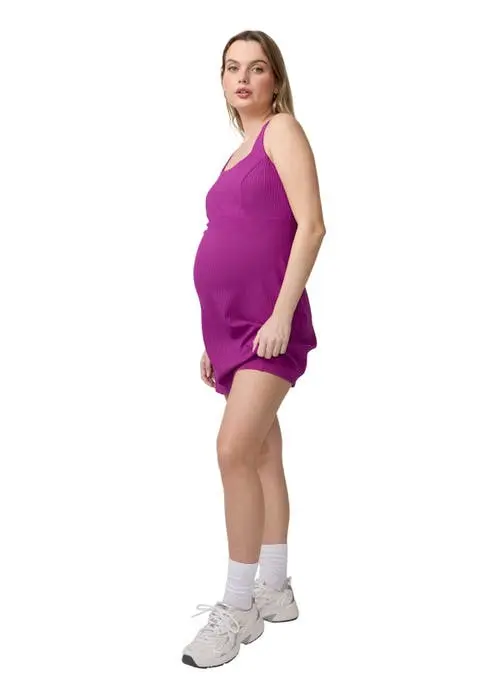 INGRID & ISABEL Ribbed Halter A-line Active Dress