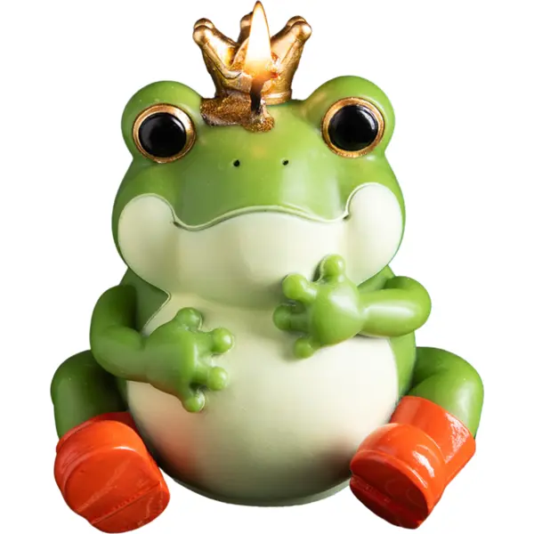 SOUTHLAKE GIFTS Frog Prince Candle - Green