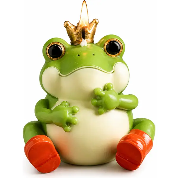 SOUTHLAKE GIFTS Frog Prince Candle - Green