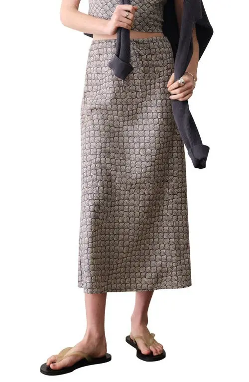 Marine Layer Avery Hemp-blend Midi Skirt