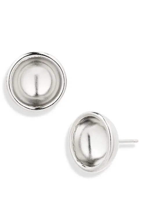 JUSTINE CLENQUET Small Freja Stud Earrings - Palladium
