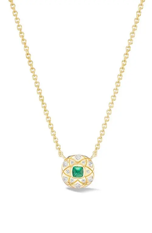 ORLY MARCEL Mini Bliss Pendant Necklace - Green