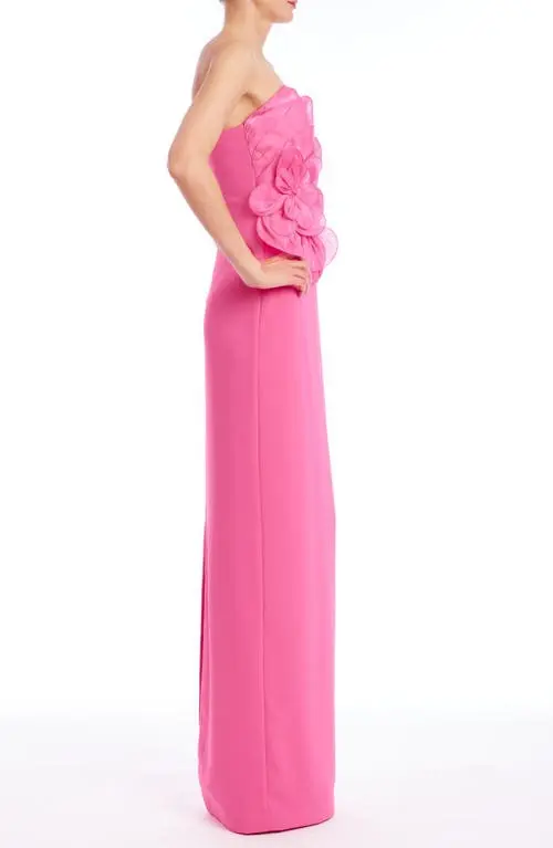 Badgley Mischka Strapless Evening Gown