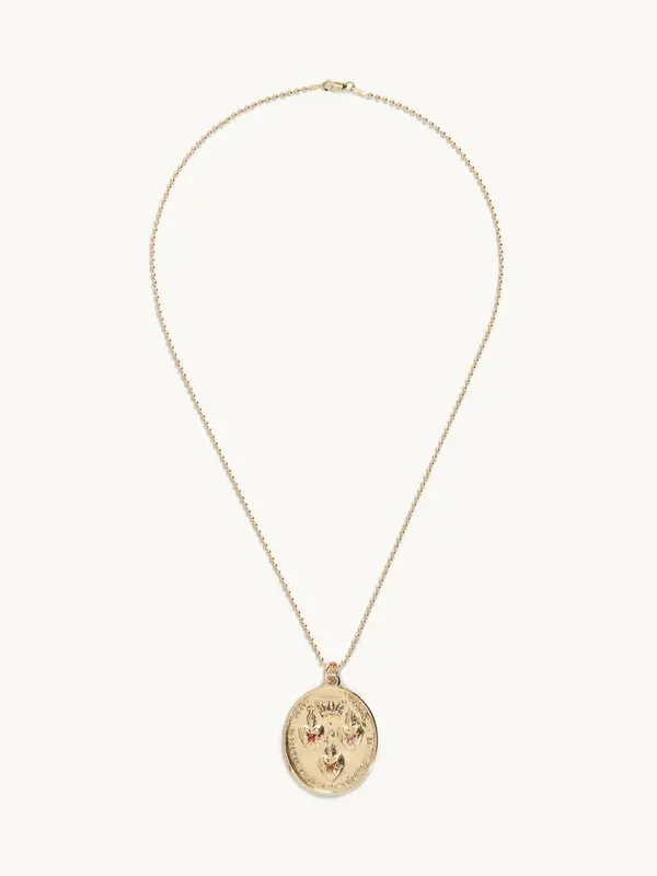 CATHERINE MICHIELS 14k Gold Pendant Necklace With Sapphires - One-color