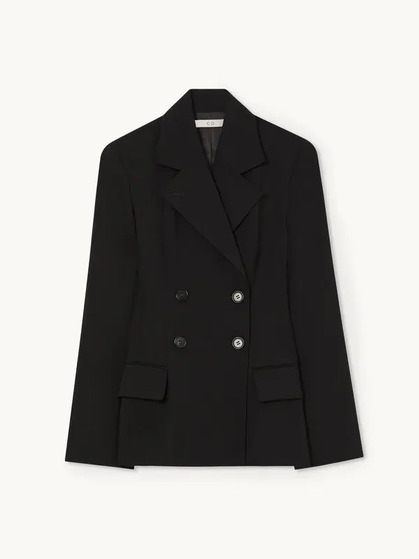 Co Double-breasted Fitted Blazer
