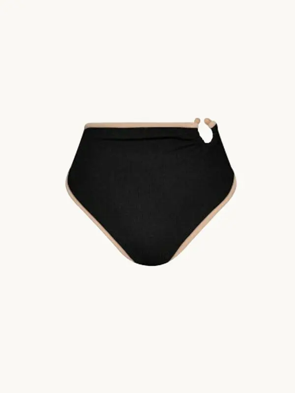 Johanna Ortiz Susurro Del Agua Bikini Bottom - Black,nude