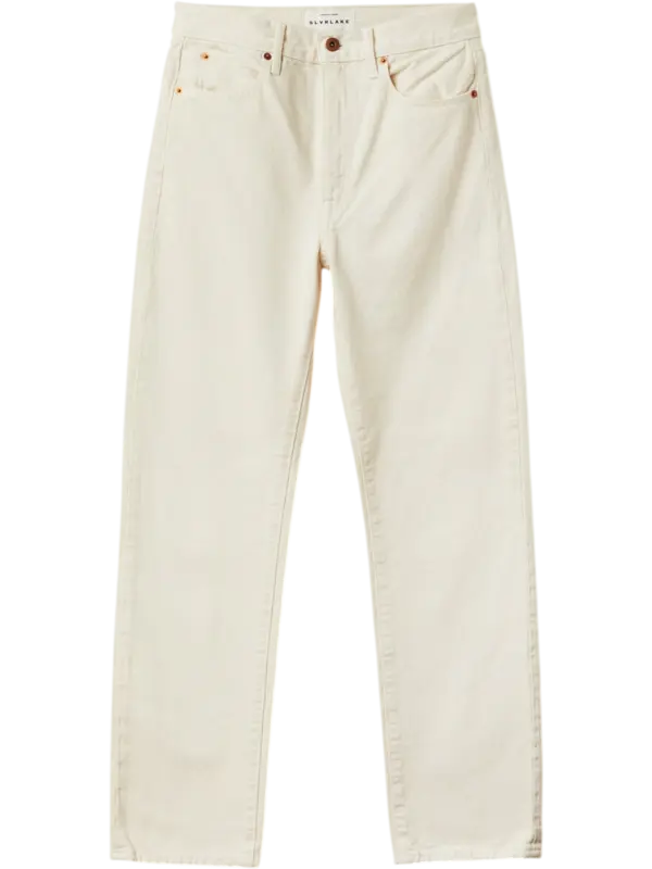SLVRLAKE London Straight Leg Jeans - Ecru