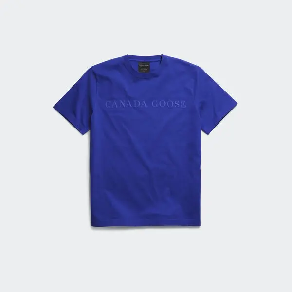 Canada Goose Vantage Embroidered T-shirt - Azurite Blue