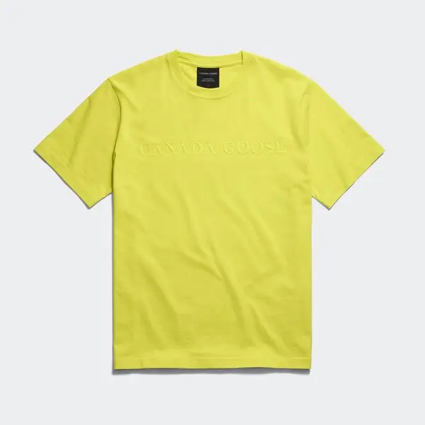 Canada Goose Vantage Embroidered T-shirt - Chartreuse