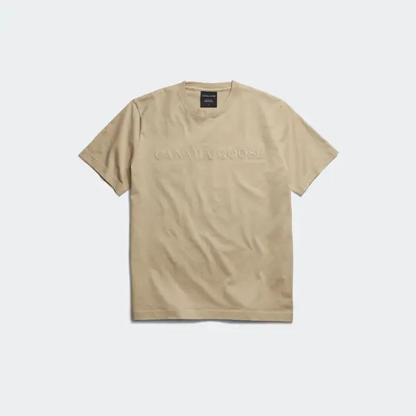 Canada Goose Vantage Embroidered T-shirt - Ecru Beige