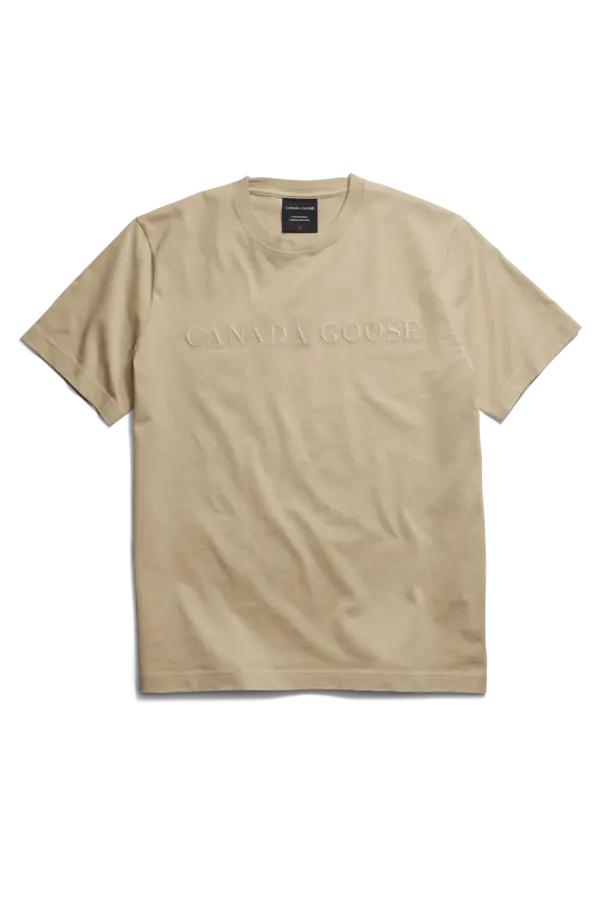 Canada Goose Vantage Embroidered T-shirt - Ecru Beige