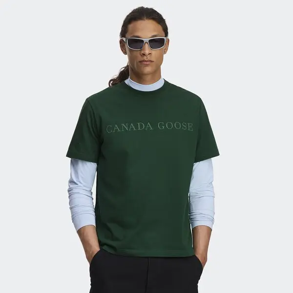 Canada Goose Vantage Embroidered T-shirt - Glade Green