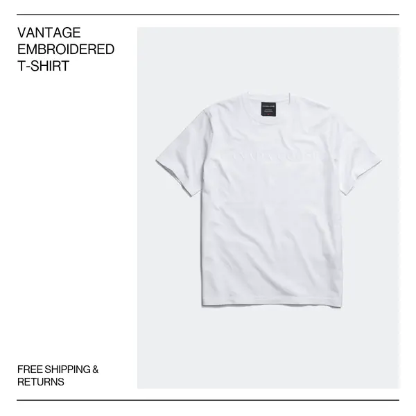 Canada Goose Vantage Embroidered T-shirt - Optic White