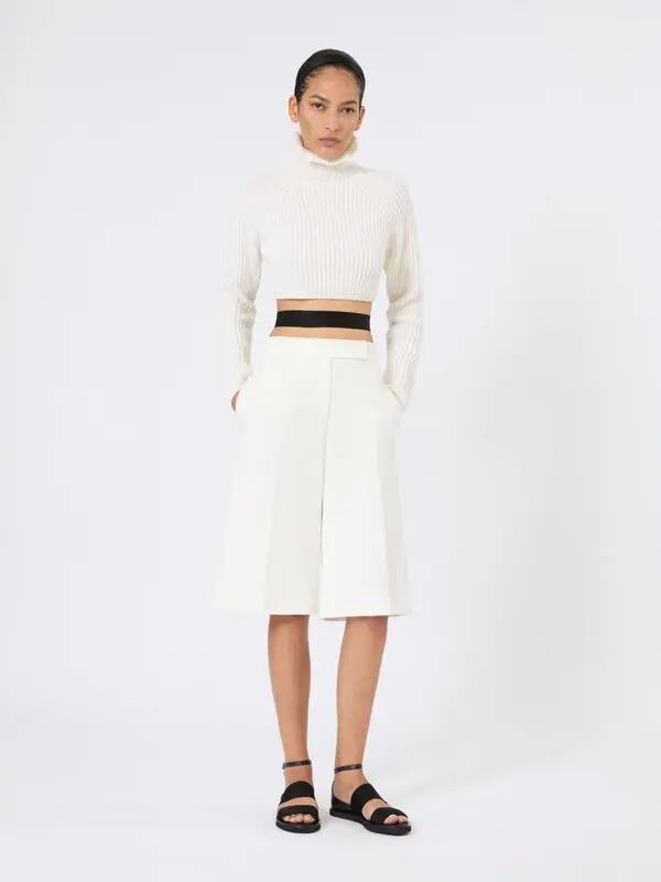 Max Mara Viscose Crêpe Jersey Bermuda Shorts