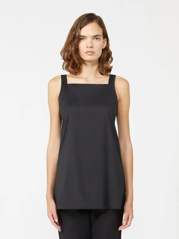Max Mara Stretch Poplin Top
