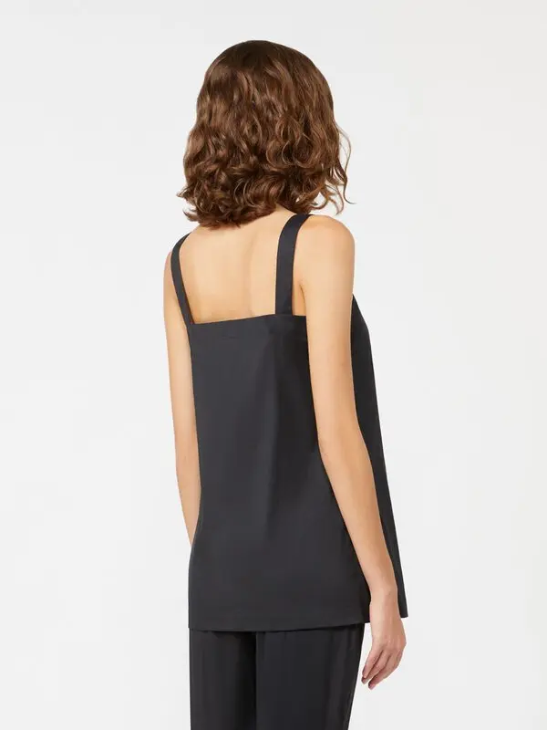 Max Mara Stretch Poplin Top