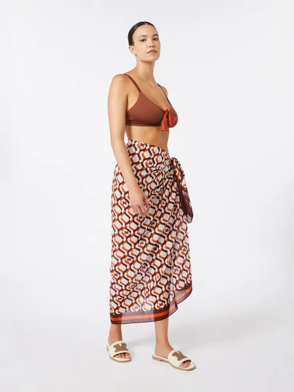 Max Mara Reversible Double Jersey Bikini Top - Chocolate