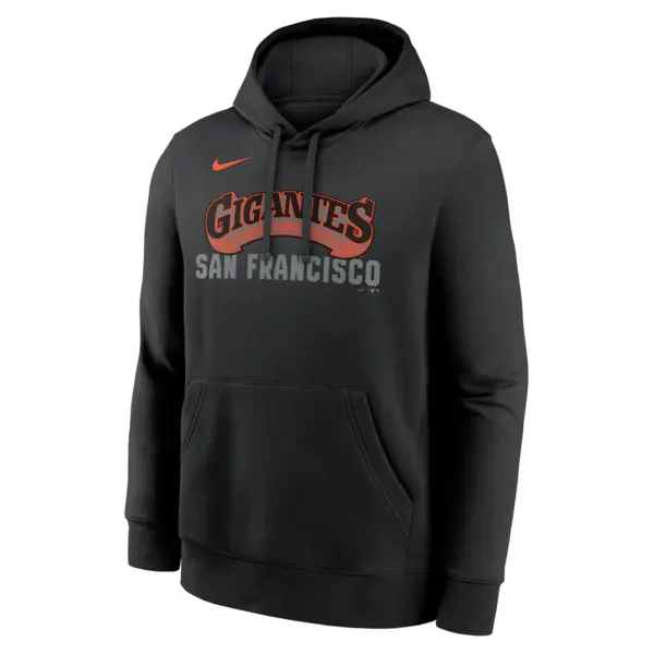 Nike San Francisco Giants Alternate Mlb Pullover Hoodie - Black