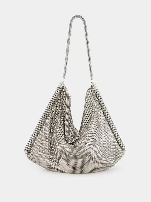 Rabanne Disc-embellished Shoulder Bag - Silver