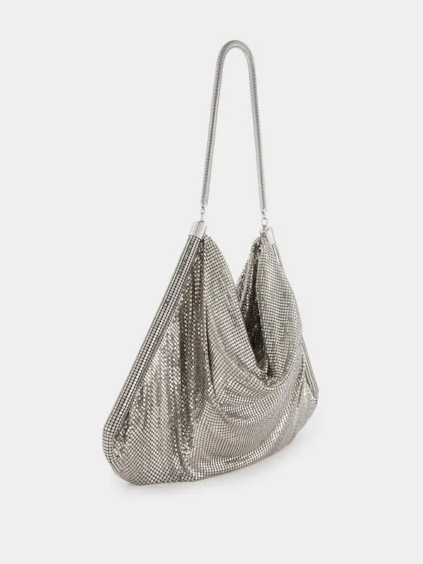 Rabanne Disc-embellished Shoulder Bag - Silver