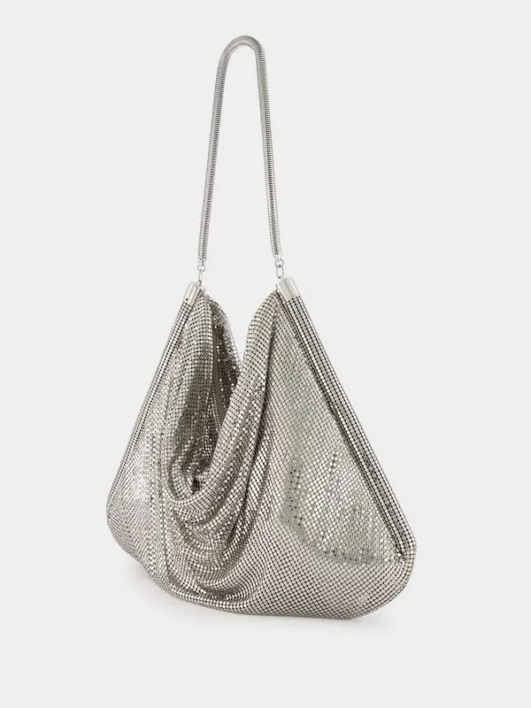 Rabanne Disc-embellished Shoulder Bag - Silver