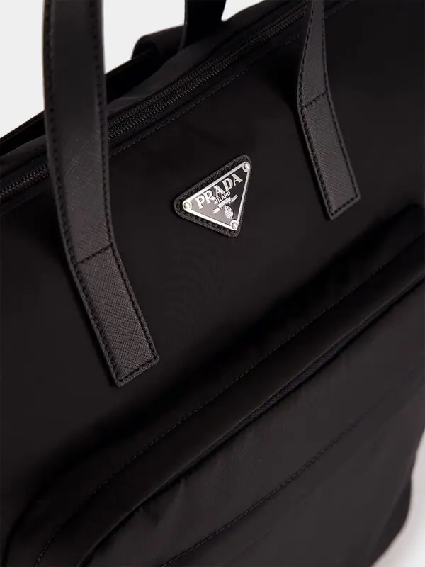 Prada Re-nylon And Saffiano Leather Tote Bag