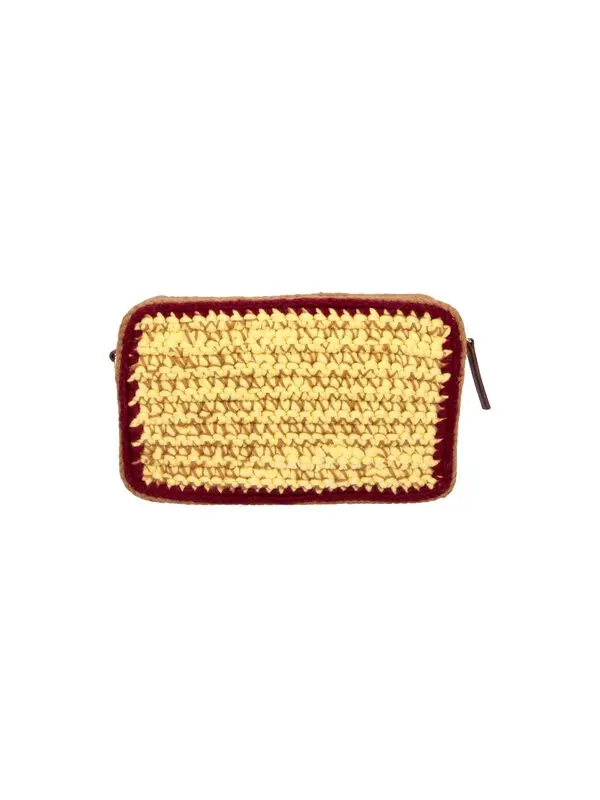 Marni Raffia Shoulder Bag - Brown