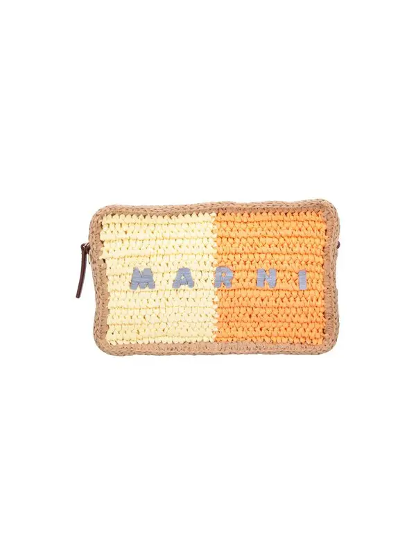 Marni Raffia Shoulder Bag - Multi