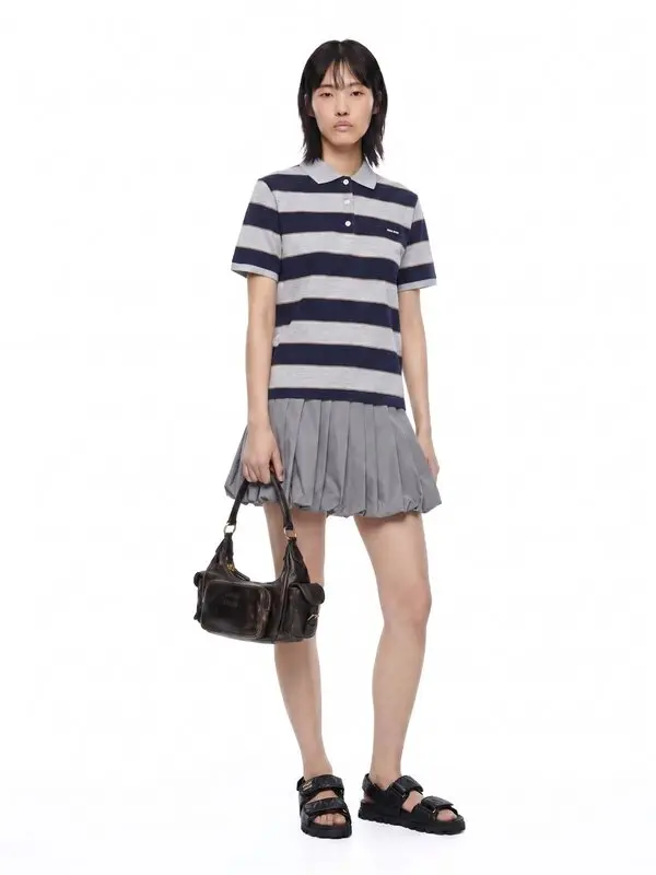 Miu Miu Small 'pocket' Shoulder Bag - Brown