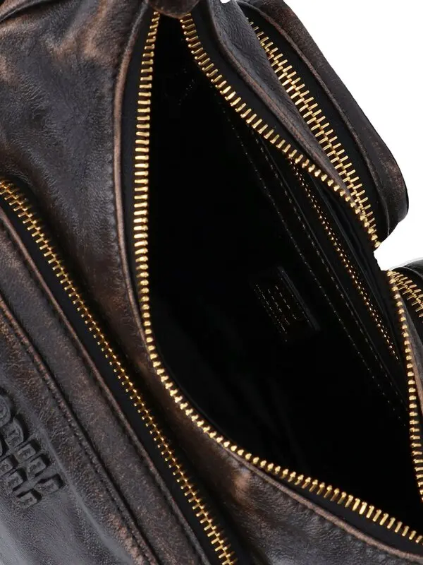 Miu Miu Small 'pocket' Shoulder Bag - Brown