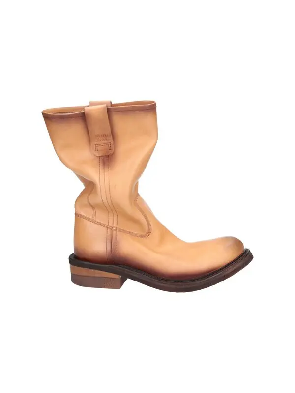 Miu Miu Ankle Boots "foule - Brown