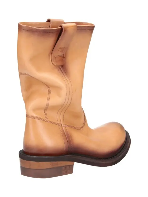Miu Miu Ankle Boots "foule - Brown