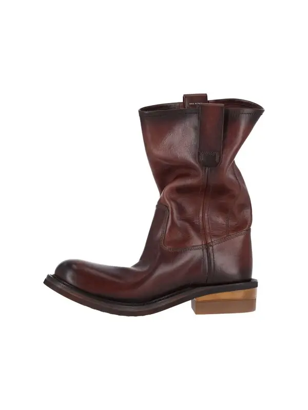 Miu Miu Ankle Boots "foule - Brown