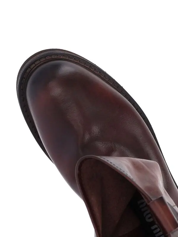 Miu Miu Ankle Boots "foule - Brown